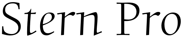 Stern Pro Font | Font Spy