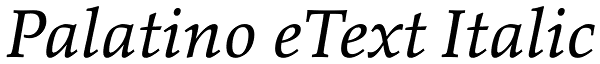 Palatino eText Font | Font Spy