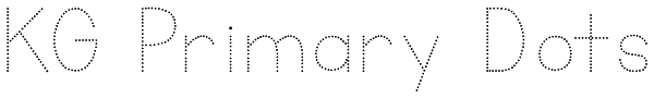 Font Spy | KG Primary Dots Font