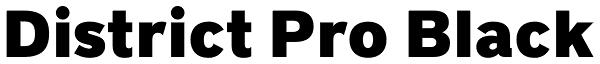 District Pro Font | Font Spy