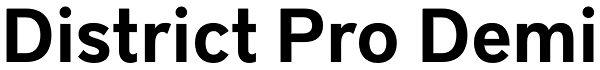 Font Spy | District Pro Font