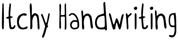 Itchy Handwriting Font | Font Spy