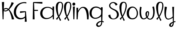 KG Falling Slowly Font | Font Spy