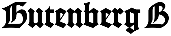 Gutenberg B Font | Font Spy