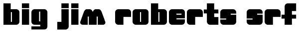 Big Jim Roberts SRF Font | Font Spy