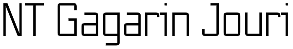 NT Gagarin Font | Font Spy