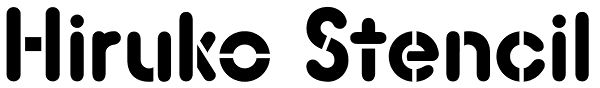 Hiruko Stencil Font | Font Spy