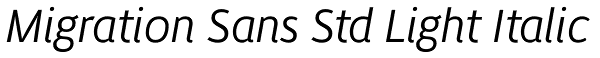 Font Spy | ITC Migration Sans Font