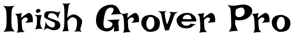 Font Spy | Irish Grover Pro Font
