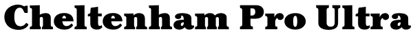 Cheltenham Pro Font
