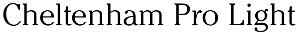 Cheltenham Pro Font