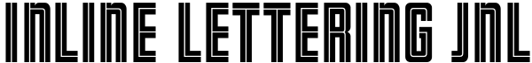 Font Spy | Inline Lettering JNL Font