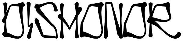 H74 Dishonor Font | Font Spy