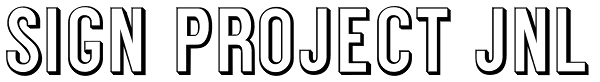 Font Spy | Sign Project JNL Font