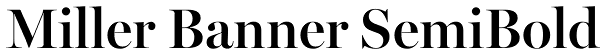 Miller Banner Font | Font Spy
