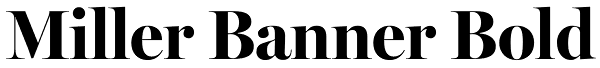 Miller Banner Font | Font Spy