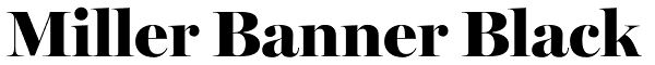 Miller Banner Font | Font Spy