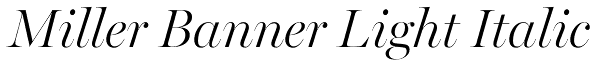 Miller Banner Font | Font Spy