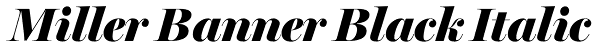 Miller Banner Font | Font Spy