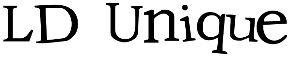 LD Unique Font | Font Spy