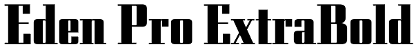 Eden Pro Font | Font Spy