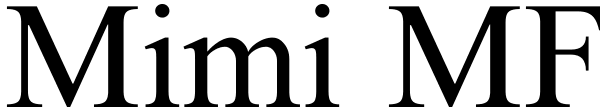 Mimi MF Font | Font Spy