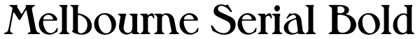 Melbourne Serial Font | Font Spy