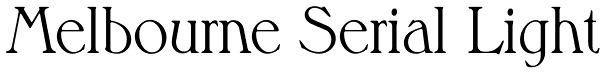Melbourne Serial Font | Font Spy