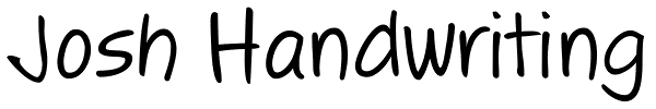 Josh Handwriting Font | Font Spy
