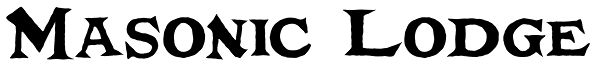 Masonic Lodge Font | Font Spy
