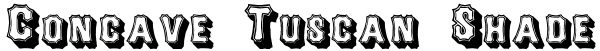 Font Spy | Concave Tuscan Font