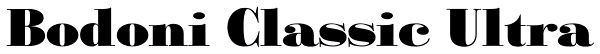 Bodoni Classic Ultra Font | Font Spy