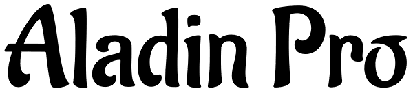 Aladin Pro Font | Font Spy