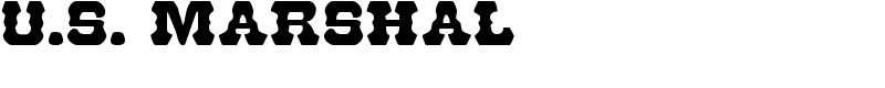 U.S. Marshal Font Free Download