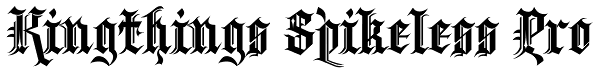 Kingthings Spike Pro Font | Font Spy