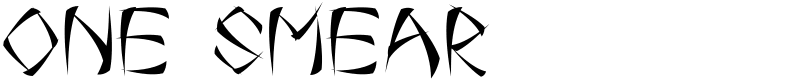 One Smear Font Free Download | Font Spy