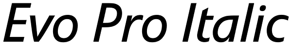 Evo Pro Font | Font Spy