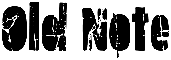 Old Note Font | Font Spy