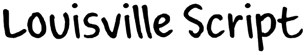 Louisville Script Font | Font Spy