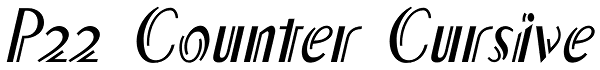 Font Spy | P22 Counter Font