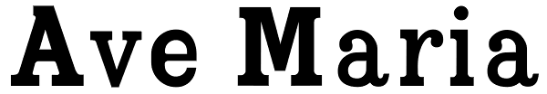 Ave Maria Font | Font Spy