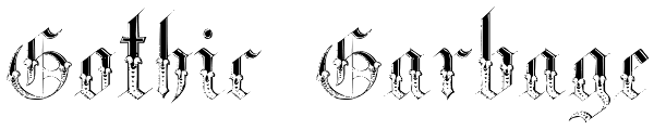 Gothic Garbage Font | Font Spy