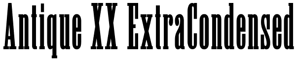 Antique XX Font | Font Spy