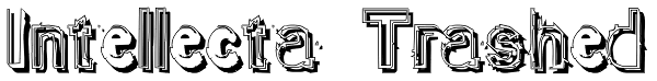 Intellecta Trashed Font | Font Spy