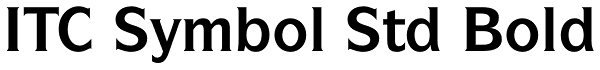 Font Spy | ITC Symbol Font