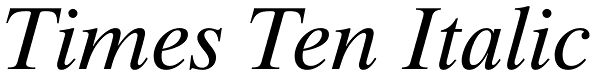 Times Ten Font | Font Spy
