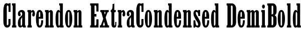 Clarendon Extra Condensed Font | Font Spy