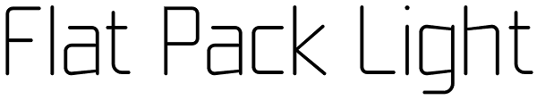 Flat Pack Font | Font Spy
