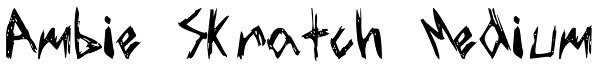 Ambie Skratch Font | Font Spy