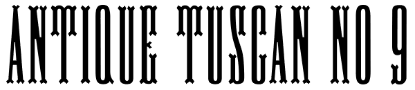 Font Spy | Antique Tuscan No 9 Font